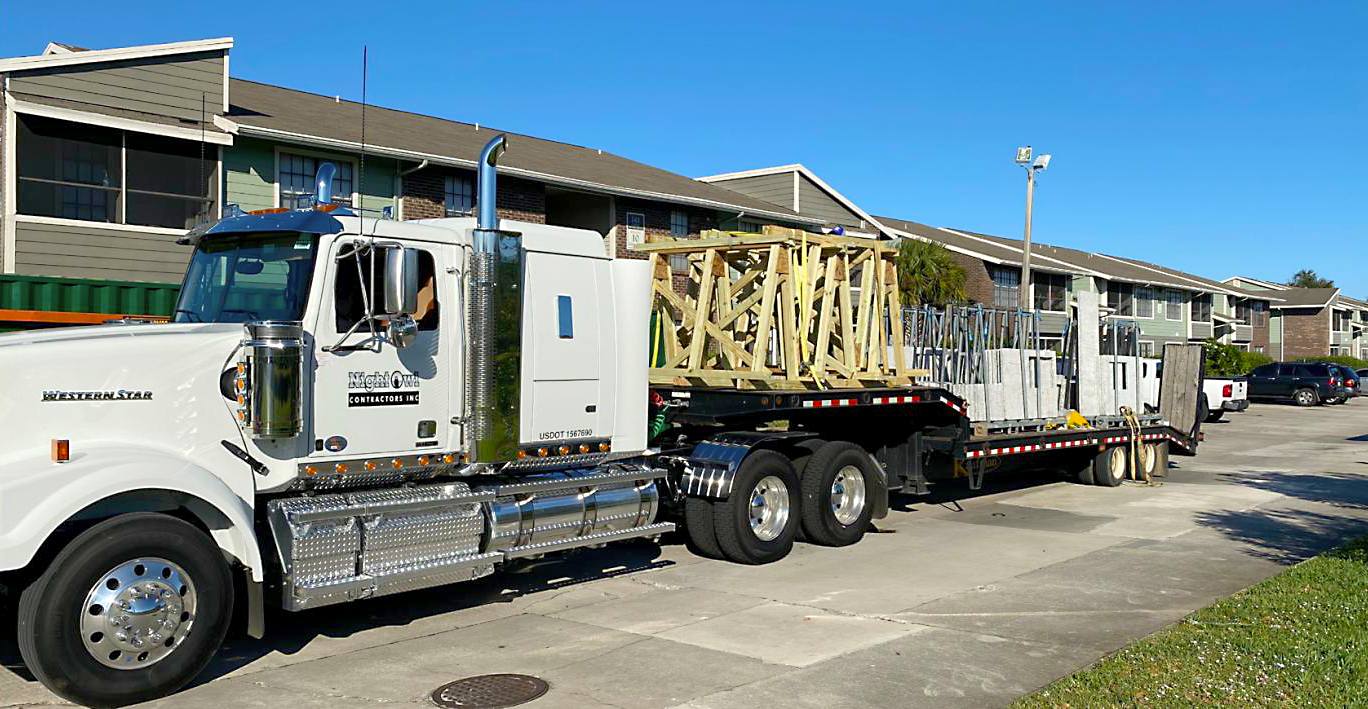 Community's First Truckload of Granite - Night Owl National Stoneworks